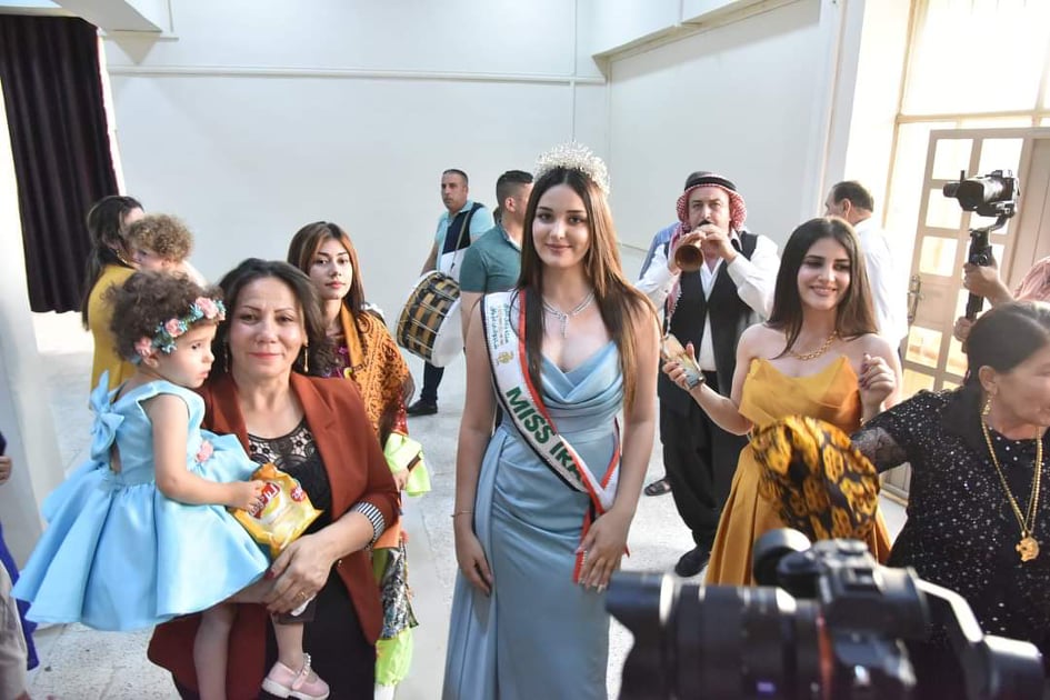 Miss Iraq 2021 is back to her hometown